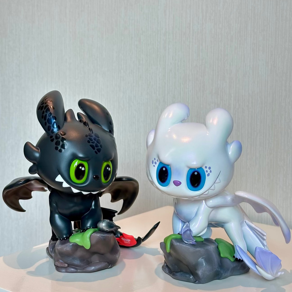 [Genuine] POPMART LABUBU How To Train Your Dragon Big Figurine Doll ...