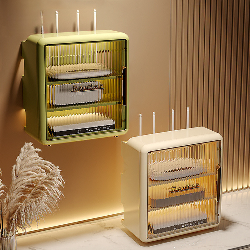 Router Storage Box Wall-Mounted wifi Wireless Optical Cat TV Top Box ...