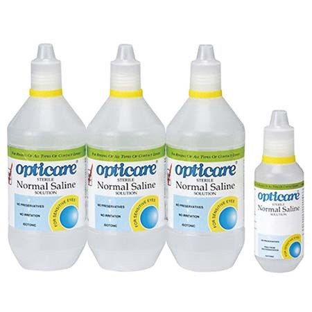 OPTICARE STERILE NORMAL SALINE 3 x 500ML + 120ML HMS Town Pharmacy ...