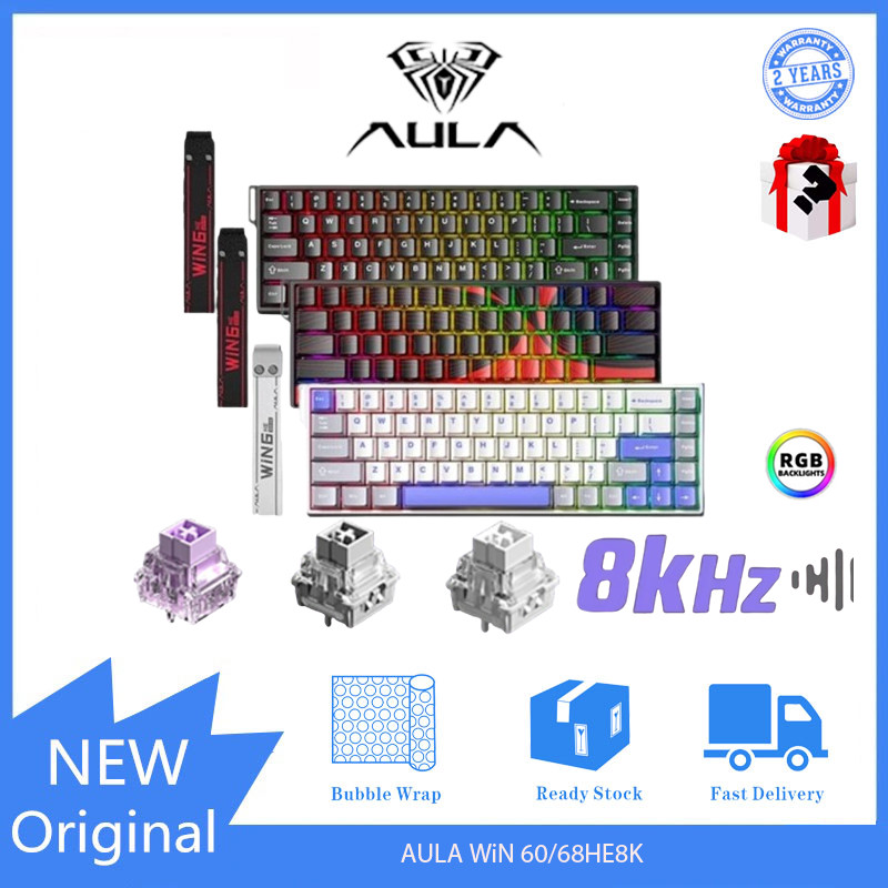 AULA WiN 60/68HE 8K Rate 0 Dead Zone Magnetic Switch Keyboard | Shopee ...