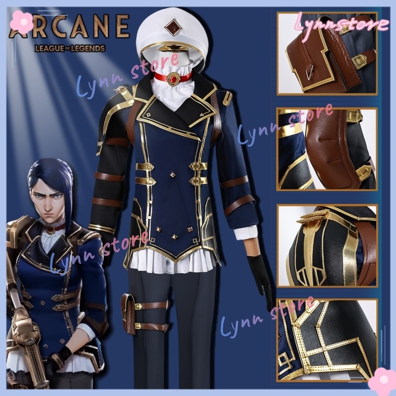 XS-3XL League of Legends TV Series CAITLYN VI Cosplay Costume Arcane ...