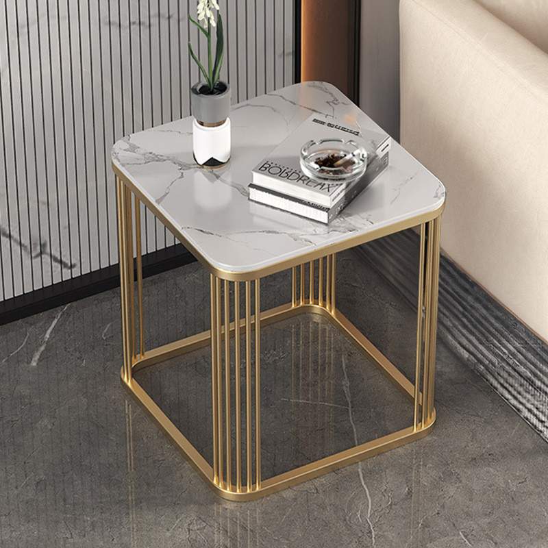 Meja kopi kecil minimalis Itali, ruang tamu, sofa rumah, meja sisi ...