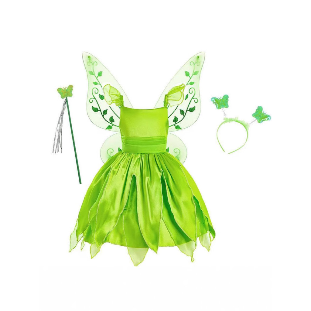 Fairy Tale Wonderful Fairy cos Costume Tinkerbell Cosplay Dress ...