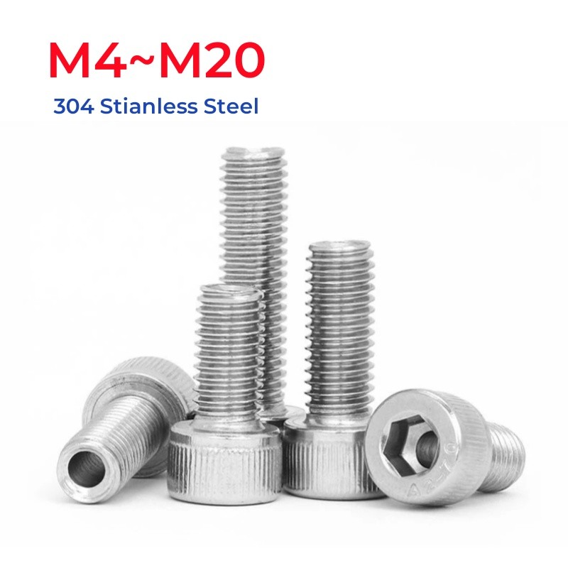 M4 M5 M6 M8 M10 M12 M14 M16 M20 304 Stianless Steel Hollow Hole Through ...