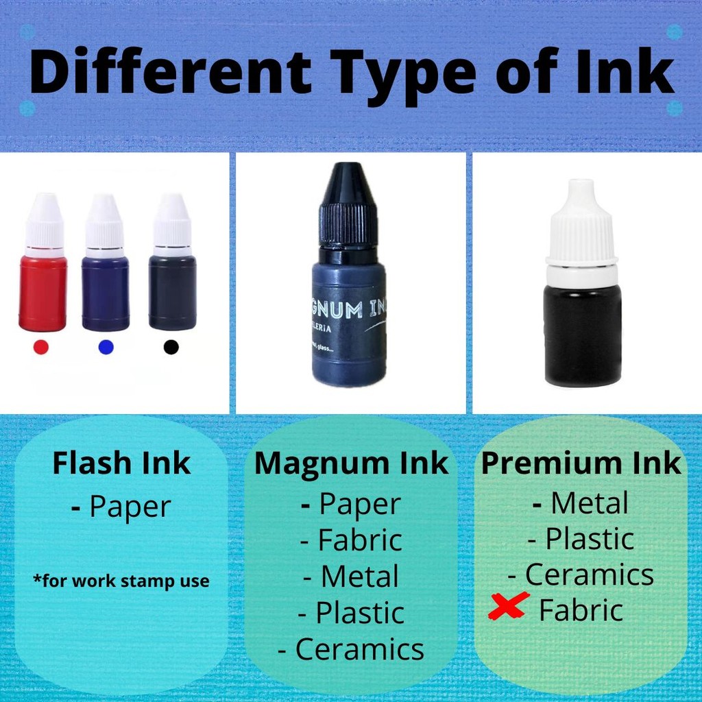 [Same Day Post]Self-inking refill ink Normal Flash Ink and Waterproof ...