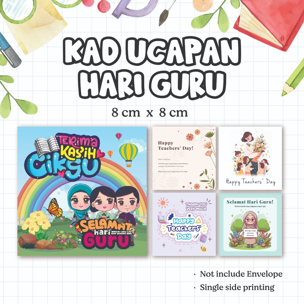 [READY STOK] KAD UCAPAN HARI GURU Murah | TAG HADIAH HARI GURU | Card ...