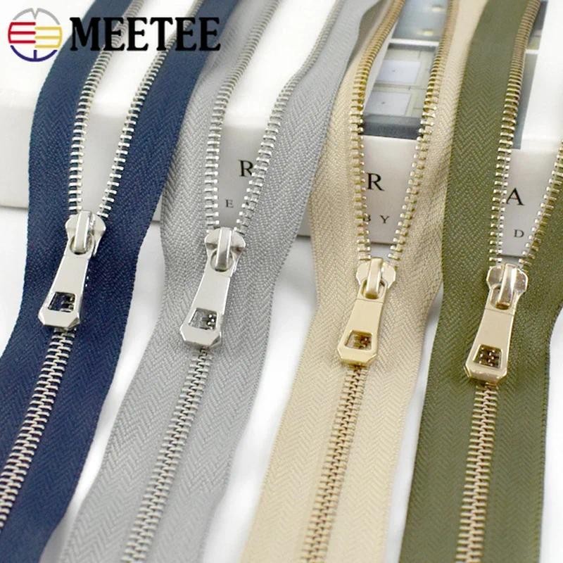 1Pc 35-85cm 5# Colorful Metal Zipper Open-End Auto Lock Zip Clothing ...