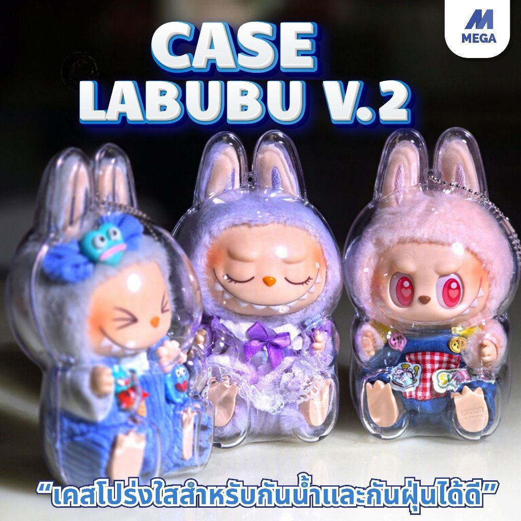 Clear Acrylic Case for Labubu 100% Keychain Case Protective Case Labubu ...
