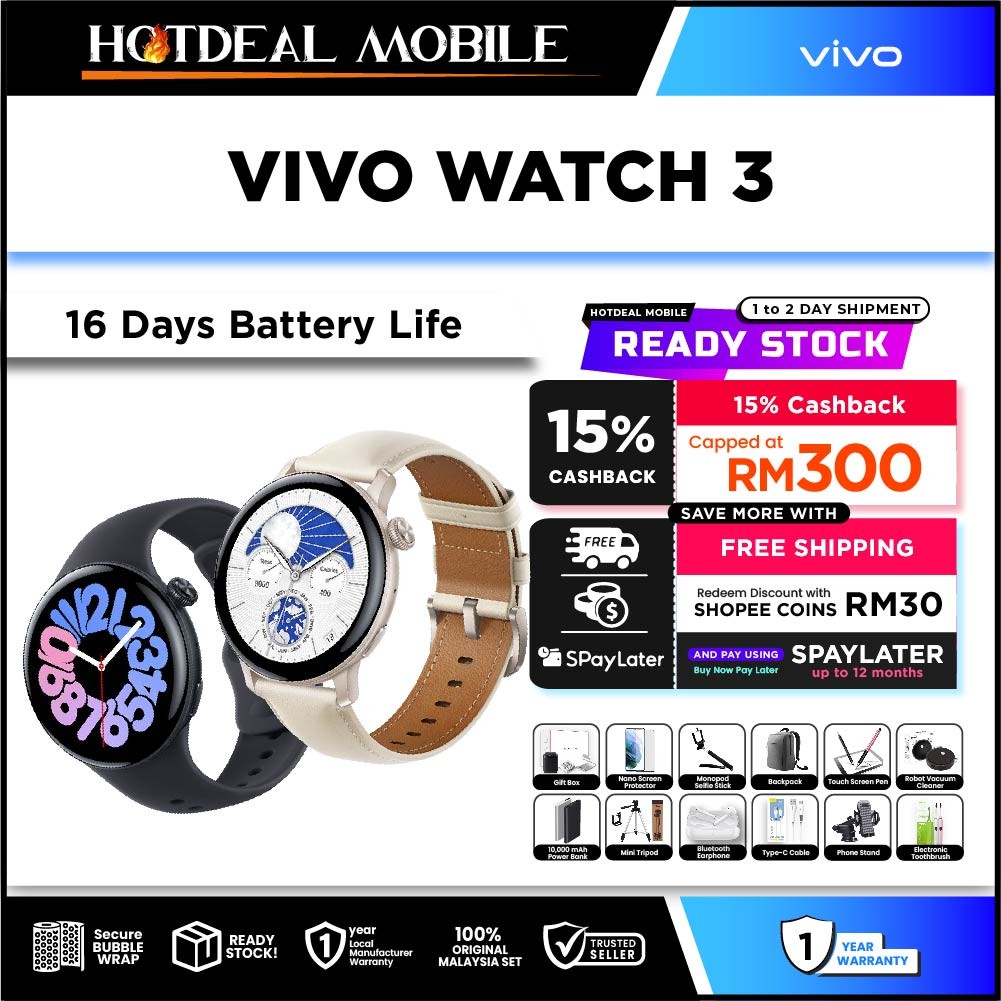 VIVO Watch 3 - Original VIVO Malaysia | Shopee Malaysia