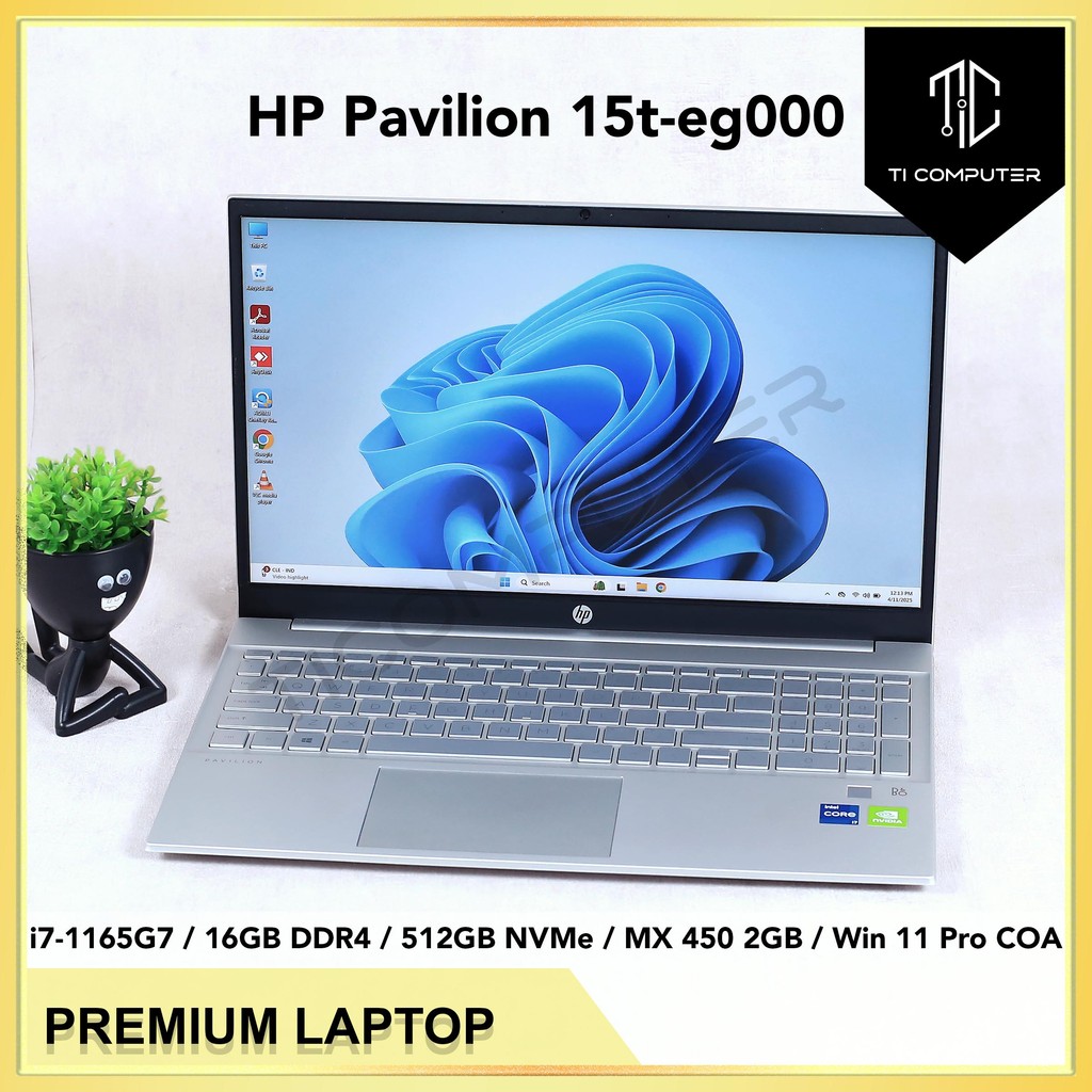 HP Pavilion 15t-eg000 Intel Core i7-1165G7 16GB DDR4 RAM 512GB NVMe SSD ...