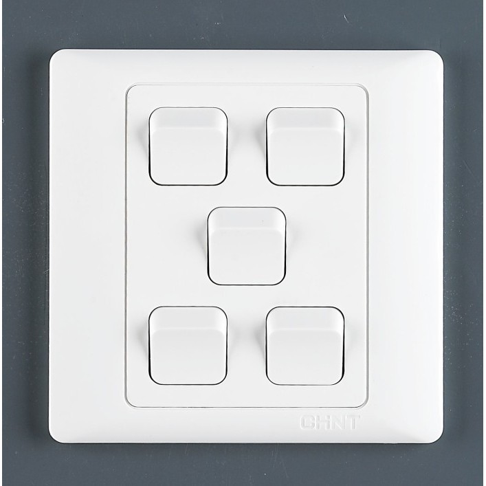 Chint Switch NEW7G 5 Gang 2 Way Switch 10A 250V | Shopee Malaysia