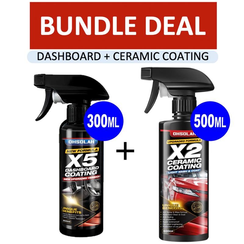 [SUPER COMBO] OHSOLAH DASHBOARD COATING 300ML AND OHSOLAH CERAMIC ...