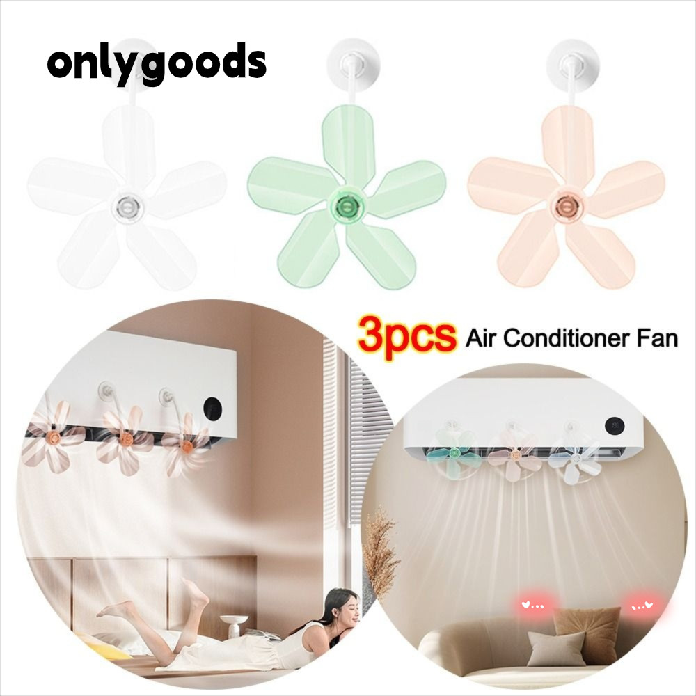 ONLYY 3Pcs Air Conditioning Windshield, Adjustable Angles Anti-direct Air Conditioner Fan ...