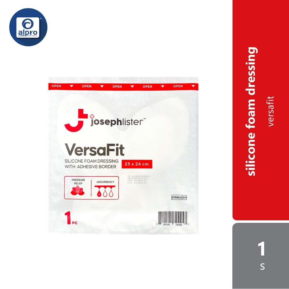Josephlister Versafit Silicone Foam Dressing (23cm x 24cm/1's) | Shopee ...