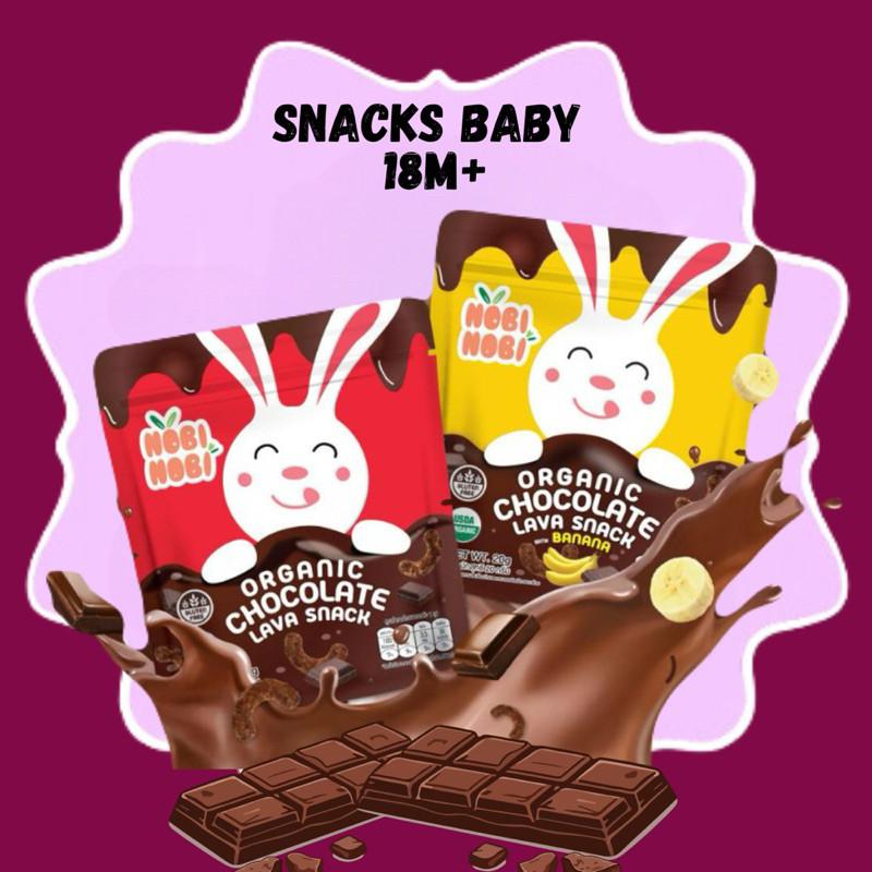 🔥READY STOCK + FREE 🎁🔥 NOBI NOBI - Snacking Baby Chocolate Lava Snek ...