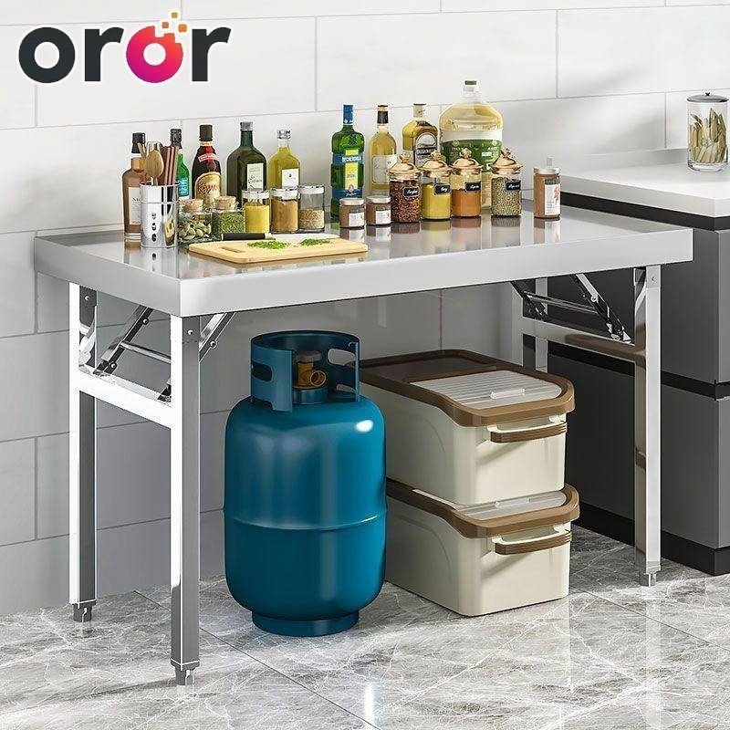 Stainless Steel Extra Thick OROR Foldable Portable Floor Stall, Square ...