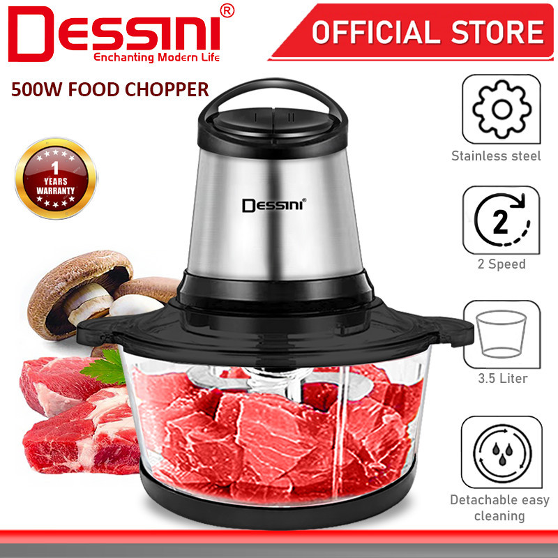 DESSINI ITALY 3.5L Capsule Cutter Spin Chopper Blender Grinder Mixer ...