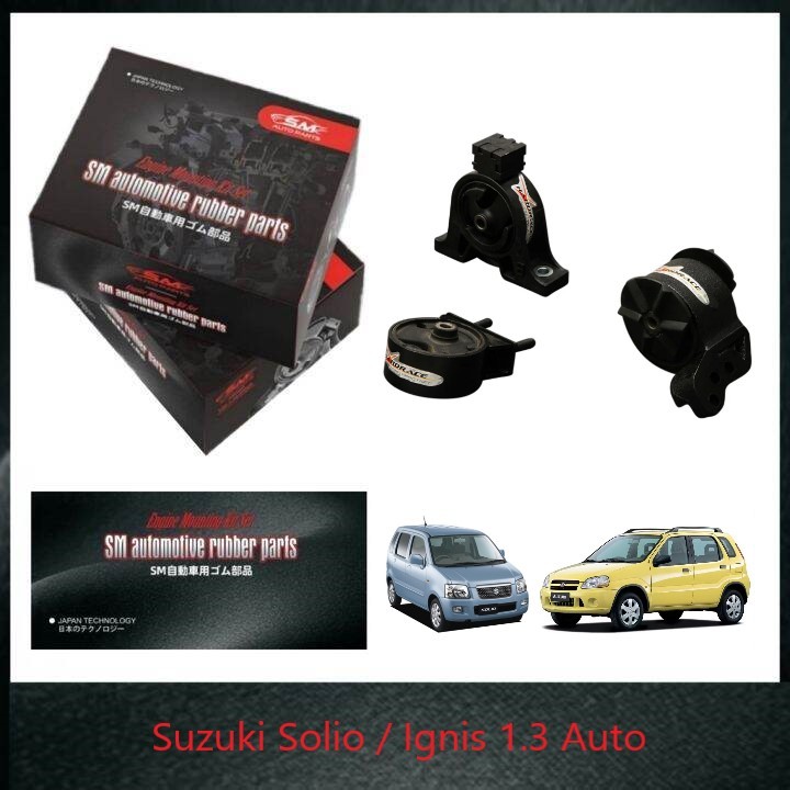 SM Engine Mounting Set - Suzuki Solio / Ignis 1.3 Auto ( 1+1Year ...