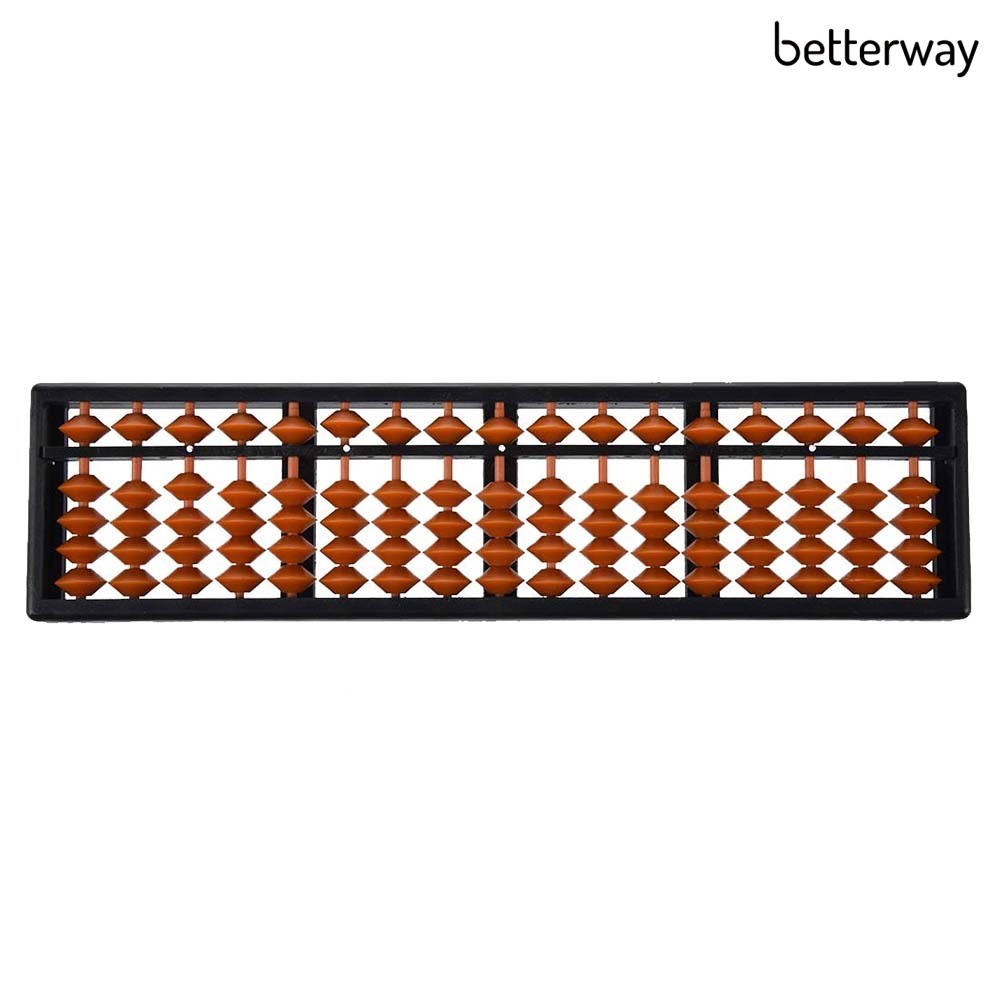 Betterway 17 Digits Abacus Soroban Beads Column Traditional Kid School ...