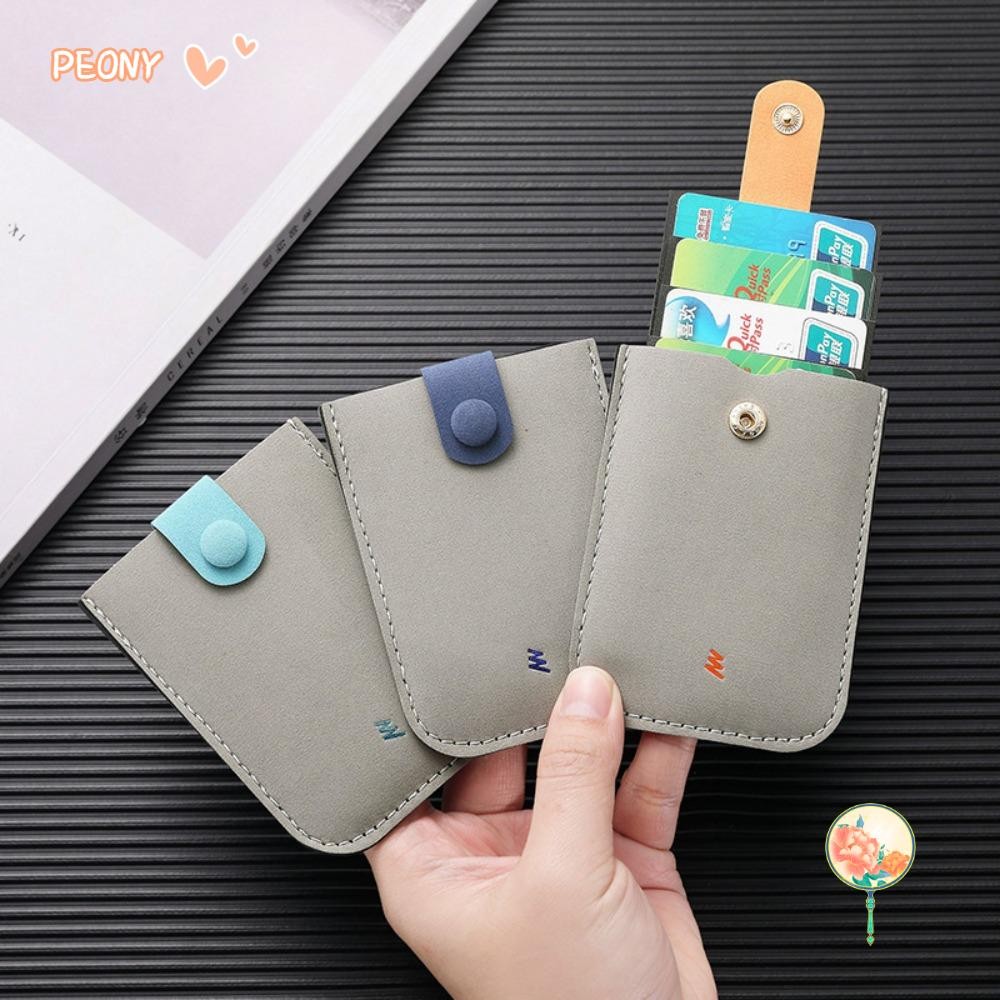 PEONY-HOME Mini Card Wallet, Laminated Concealed RFID Blocking ID Card ...