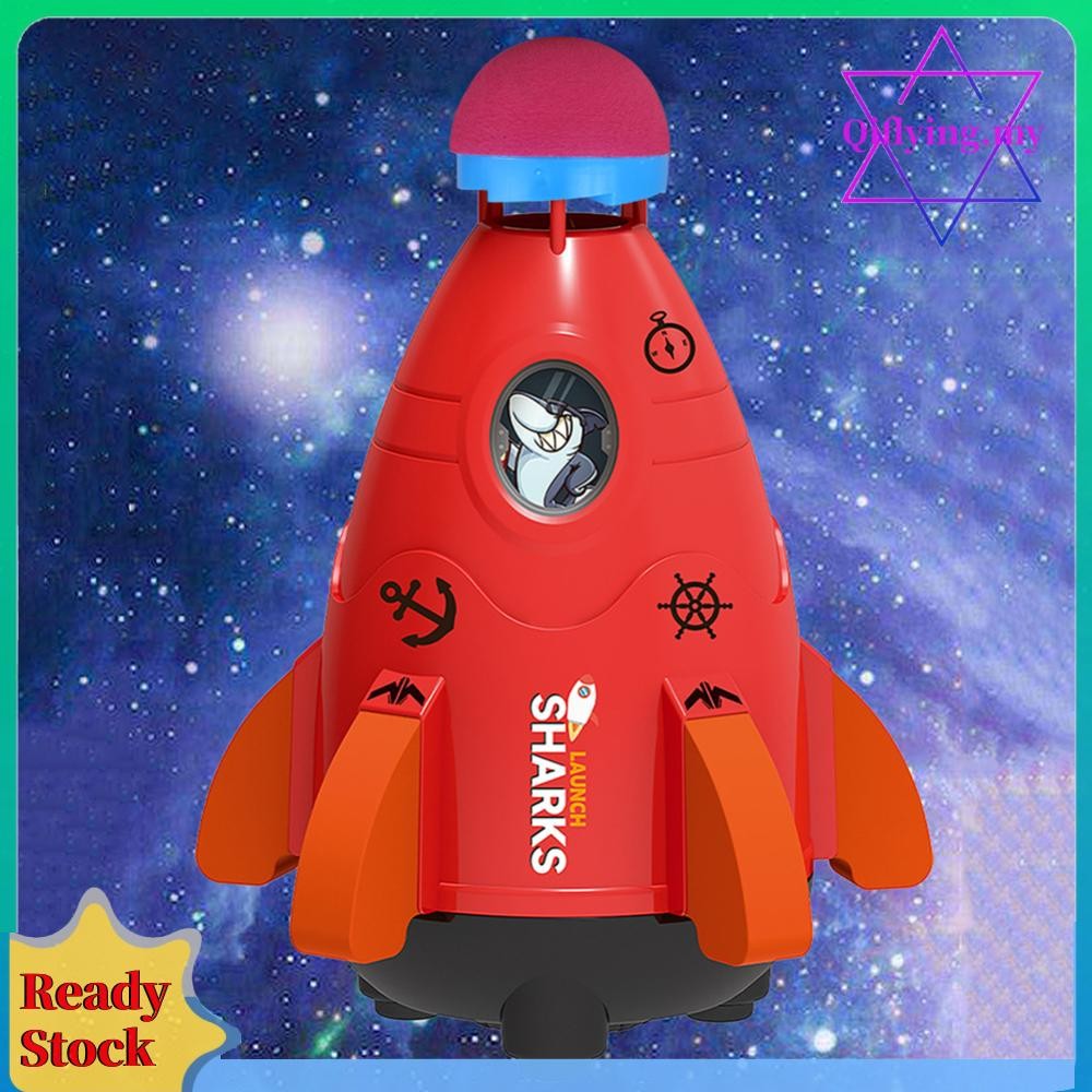 Space Rocket Sprinklers Rotating Water Powered Launcher Summer Fun Toys ...