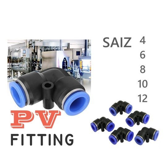 365DIY PV Pneumatic Fitting L Shaped Elbow 4mm 6mm 8mm 10mm 12mm Hose ...