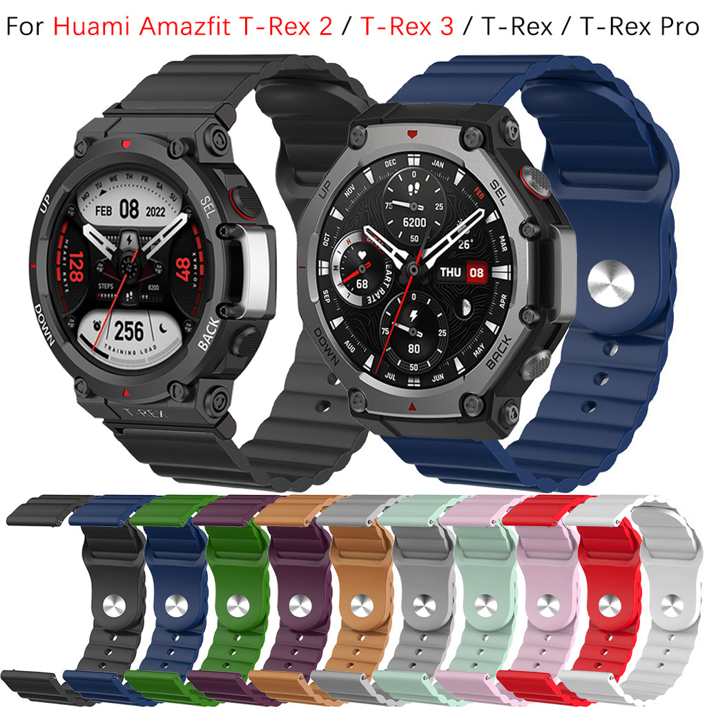 Silicone Strap For Huami Amazfit T-Rex 2 / T-Rex 3 / T-Rex / T-Rex Pro ...