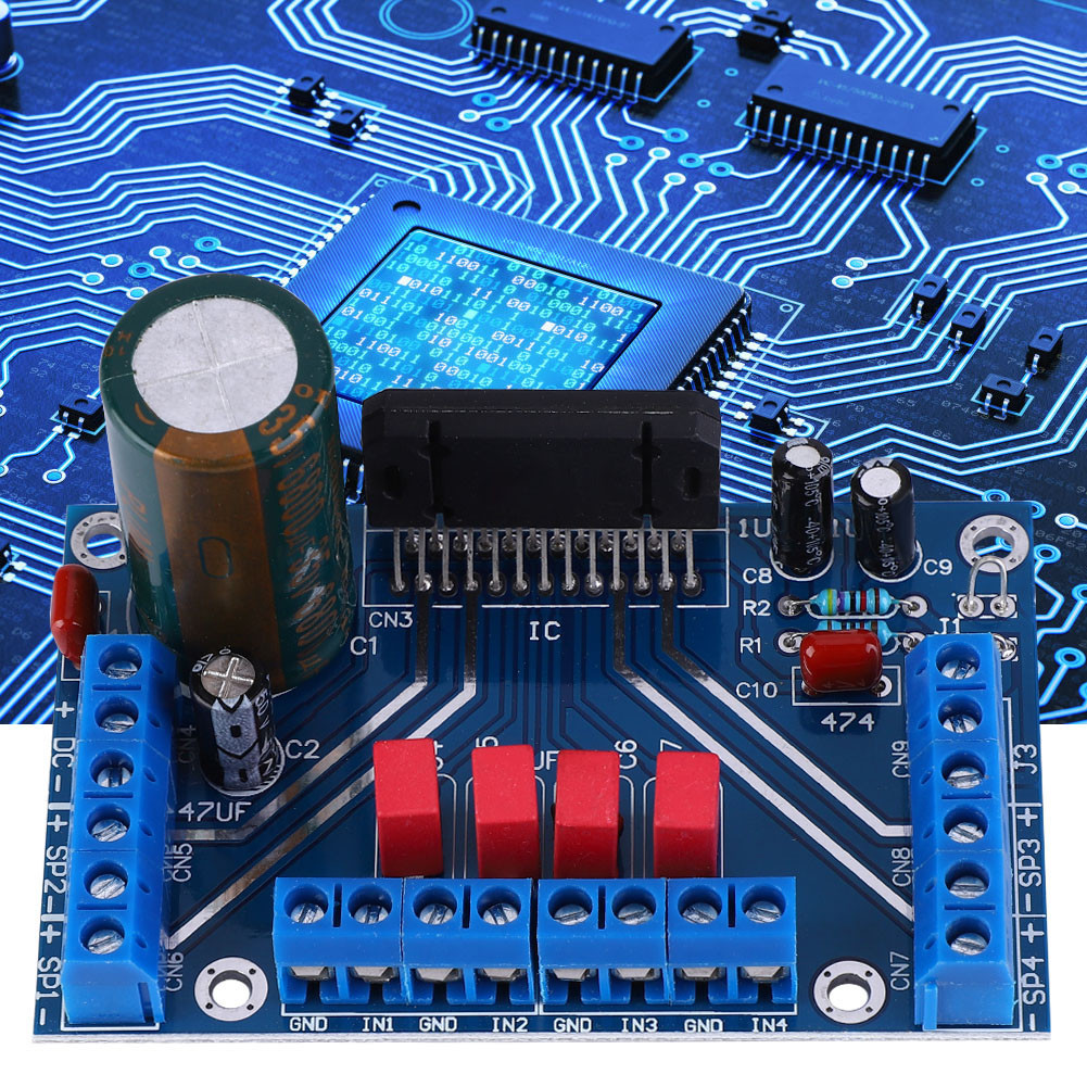 Supergoodsales 4 Channel Amplifier Board Four-Channel Output General ...