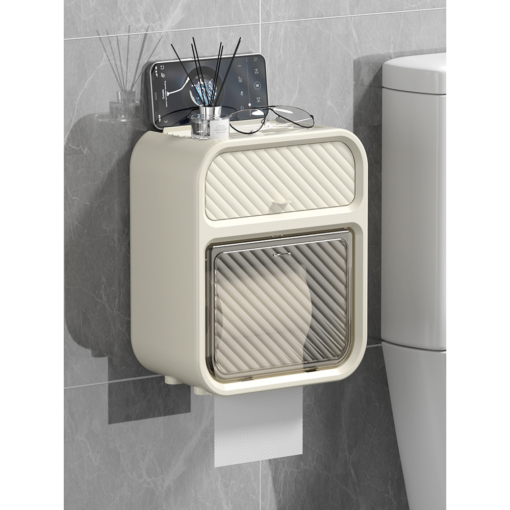 Toilet Paper Box Toilet Tissue Box Paper Roll Box Waterproof Wall ...