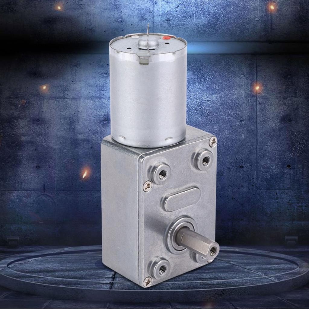 Yohooo DC 12V Gear Reduction Motor Mini Worm Reversible High Torque ...