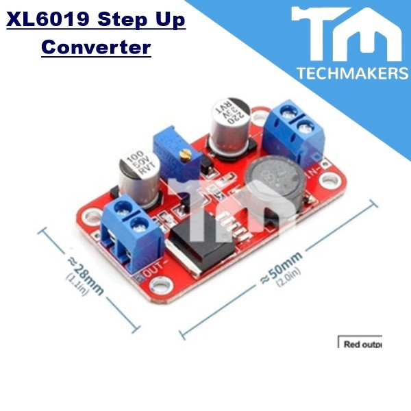 XL6019 5A LM2577 DC-DC Adjustable Boost Power Module High Power Step-Up Regulator Board XL 6019 ...