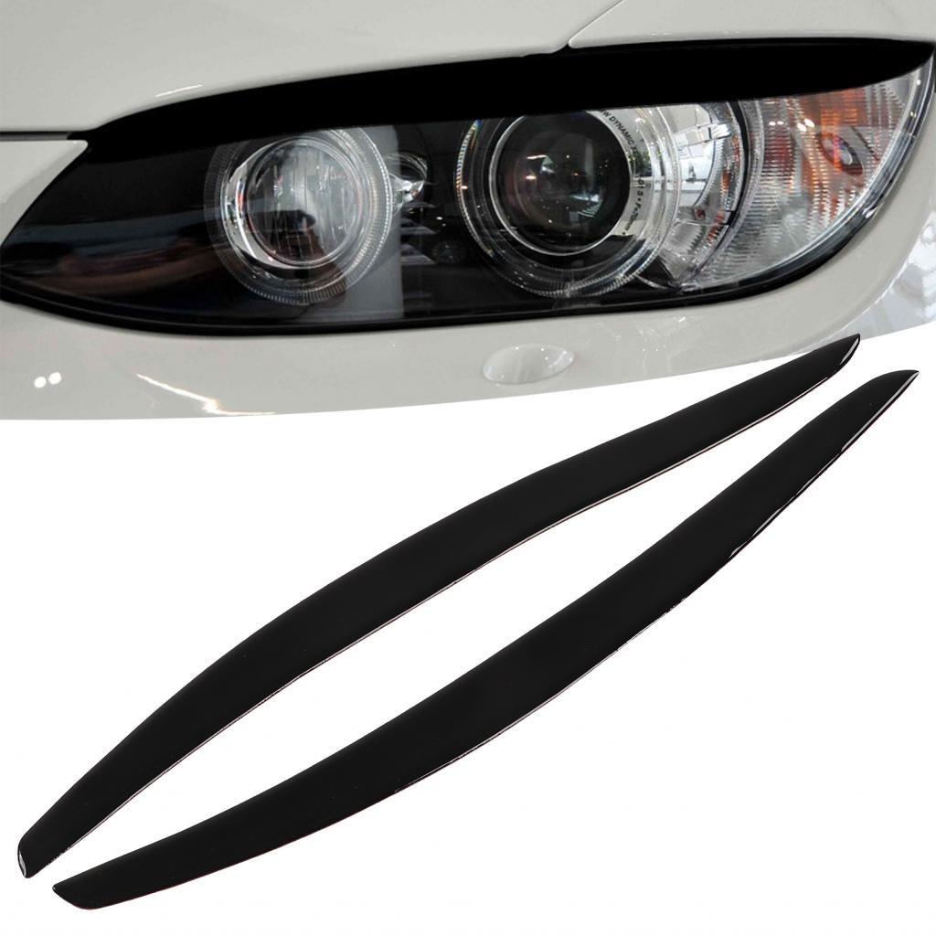 Seashorehouse Headlight Eyebrow Eyelid Trim Glossy Black for Car ...