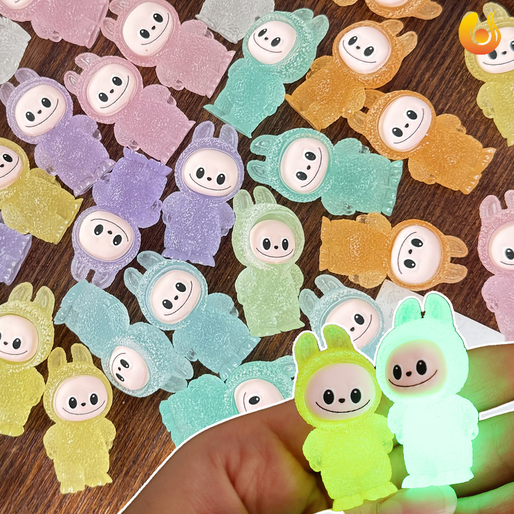 Creative DIY Keychain Pendant with Luminous Labubu Accessories / Cute ...
