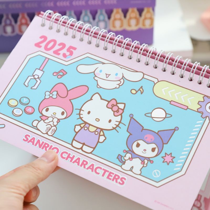 2025 Sanrio Bump Desk Calendar Student Desktop Decoration Study Plan ...