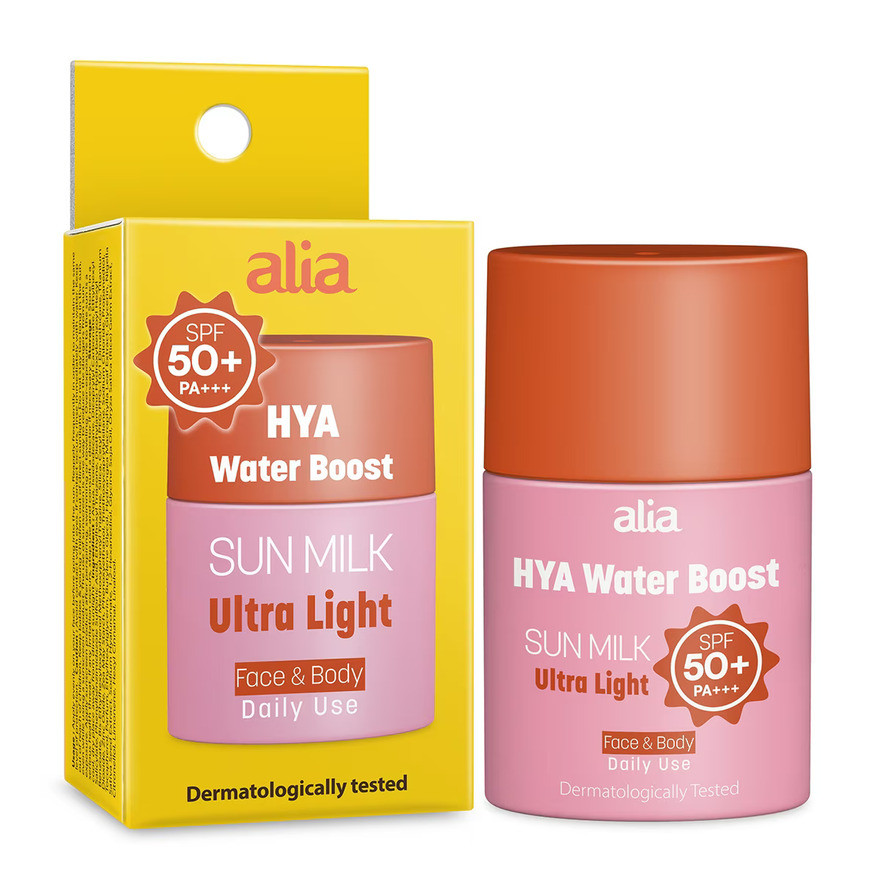 ALIA HYA Water Boost Sun Milk SPF50 30ML | Shopee Malaysia