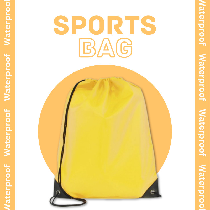 Polyester Drawstring Bag Waterproof Outdoor Sport Bag Sport Backpack ...