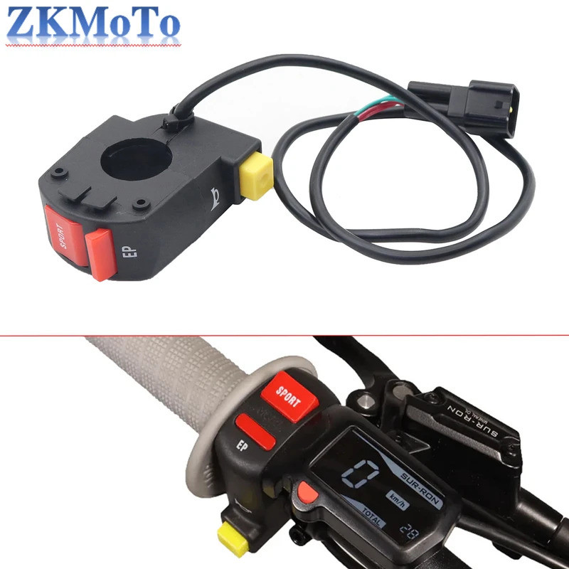 1PCS Motorcycle Electric Vehicle Horn Switch SPORT/EP Power Mode Switch ...