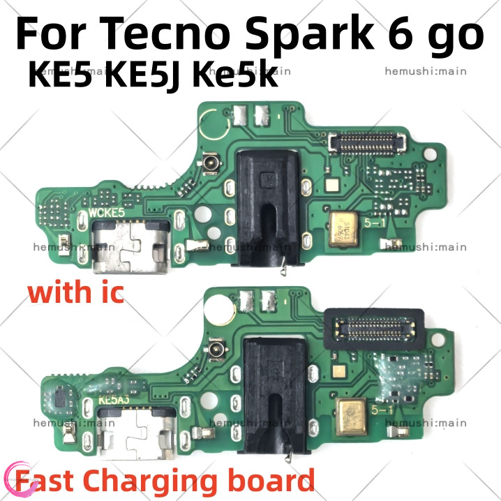 For Tecno Spark 6 go KE5 KE5J Ke5k USB Dock Charging Port Charger Board ...