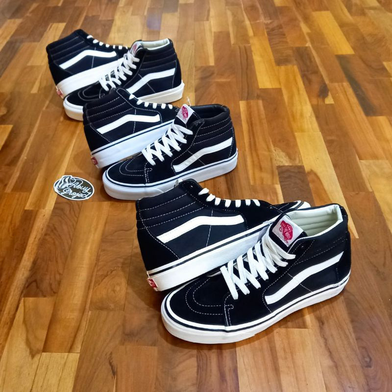 Van Sk8-Hi Style 38 Dx Kilang Anaheim Hitam Putih | Shopee Malaysia