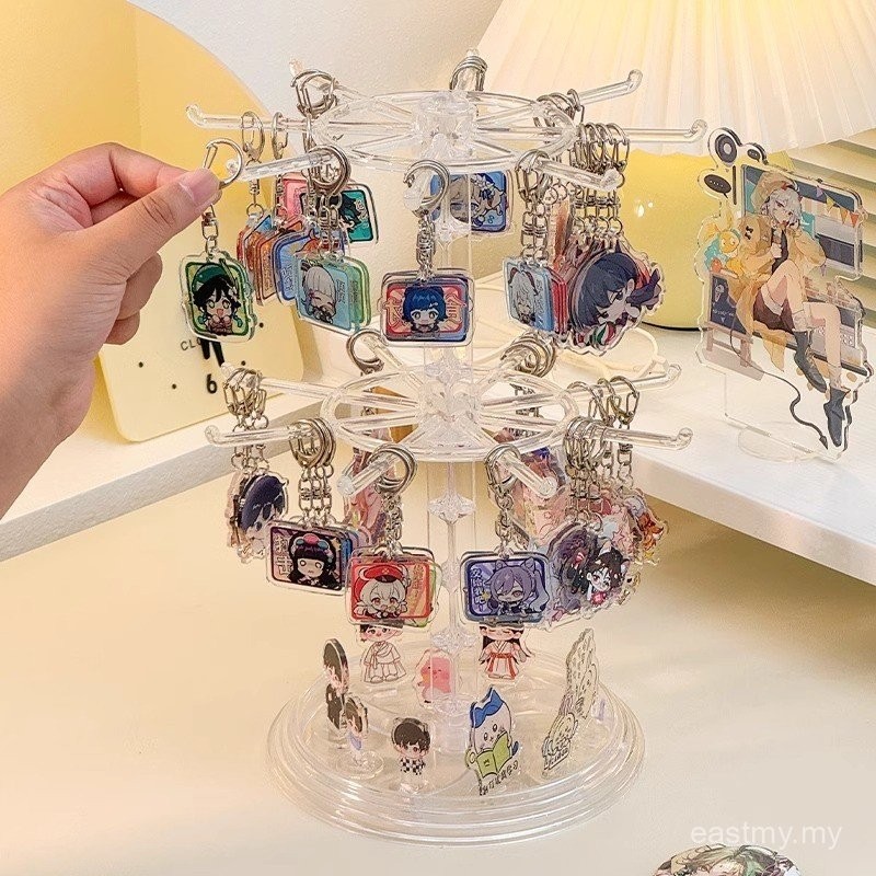 [Display Stand] Keychain Display Stand Rotating Play Bracelet Jewelry ...