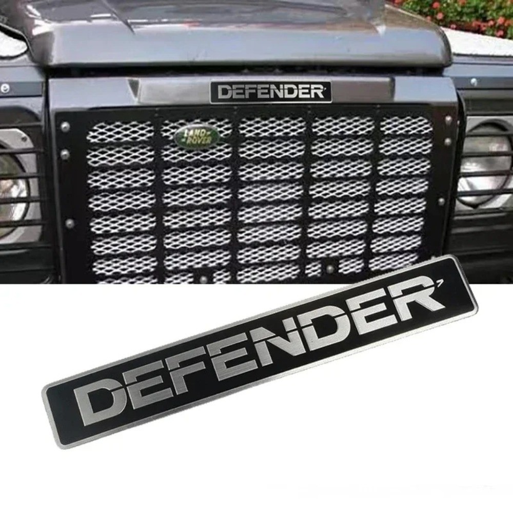 Metal Car Front Grill Badge Sticker for Land Rover Defender Logo Velar ...