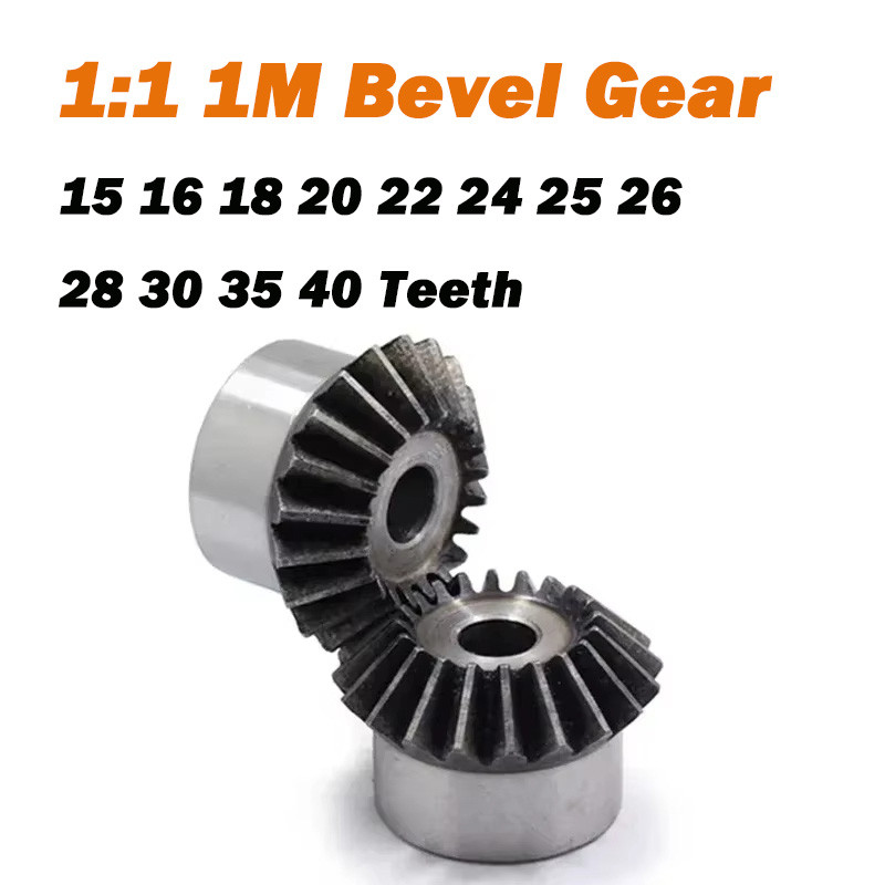 1Pcs 1M Bevel Gear 15 16 18 20 22 24 25~40 Teeth 1:1 90 Degrees Meshing ...