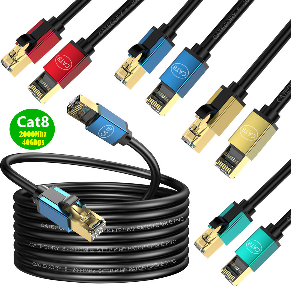 Meters Cat8 Network Cable Household Optical Fiber Broadband Gaming ...