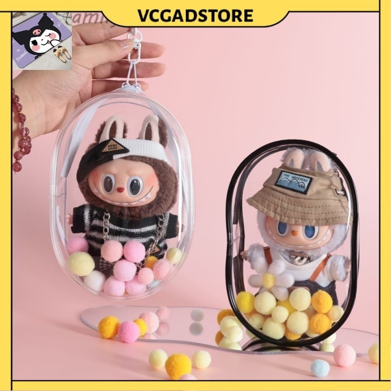 Labubu V2 V1 Display Box Casing Labubu Plush Dolls Storage Pouch ...