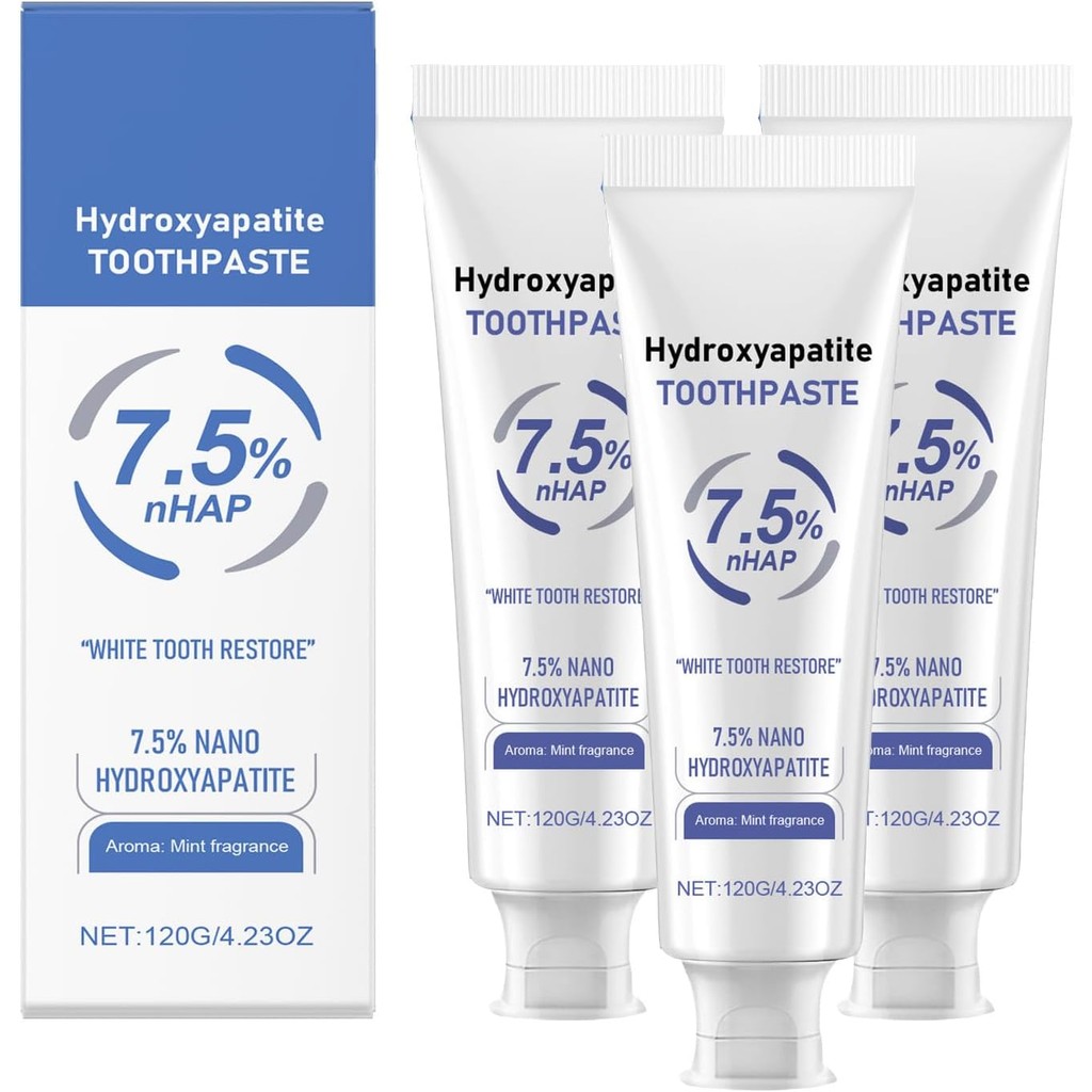 Hydroxyapatite Toothpaste, 7.5% Hydroxyapatite Toothpaste ...
