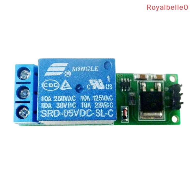 {Royalbelle0} DC 6V-24V Flip-Flop Latch Relay Module 1 Channel Bistable ...