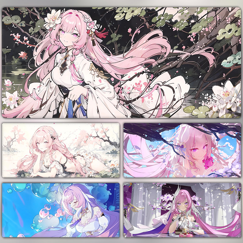 Elysia Mouse Pad Cartoon Anime Computer Desk Pads XXL Rubber Gaming ...