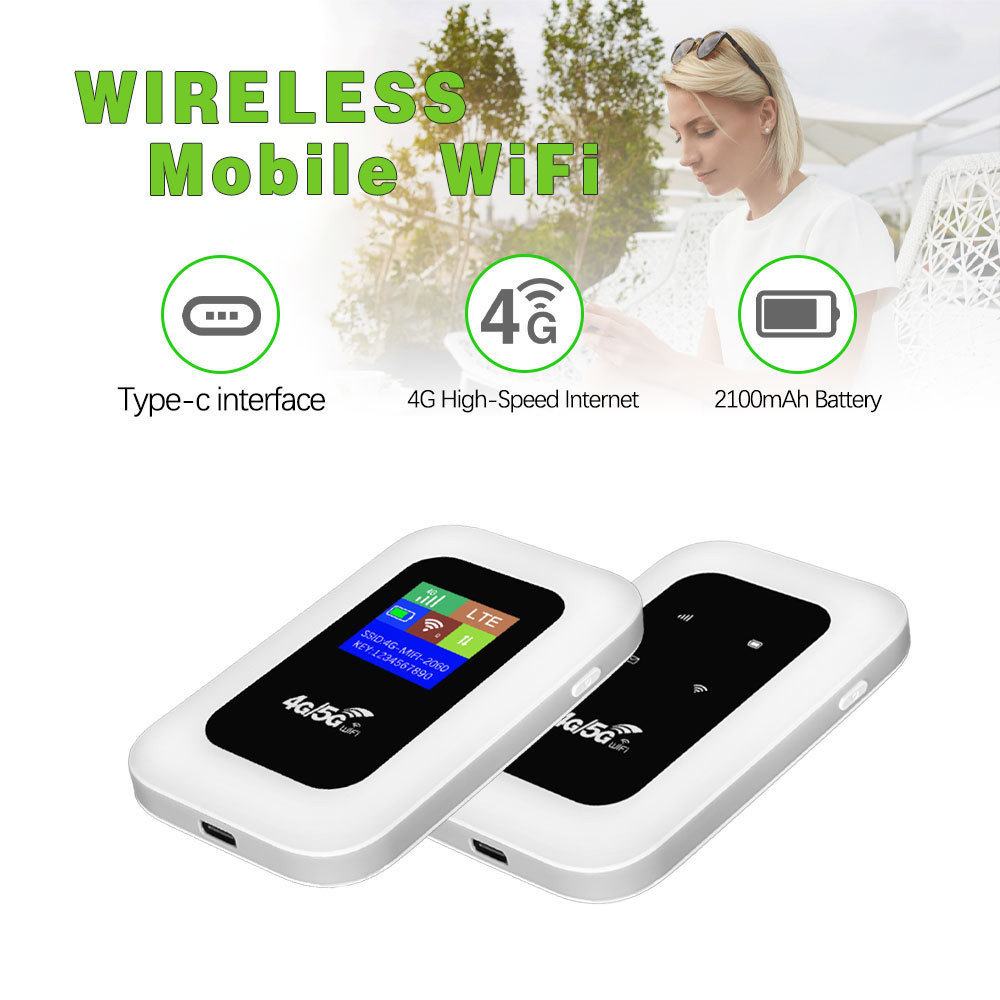 4G Wireless Portable MIFI Color Screen Portable LTE ROUTER Wireless ...