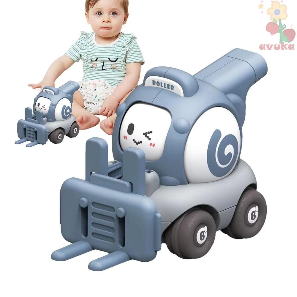 AVUKA Car Whistle Toy, Inertia Face Changing Childrens Cartoon Toy Car ...