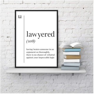 Lawyered Definition Canvas Prints Poster Scandinavian Wall Art Funny ...